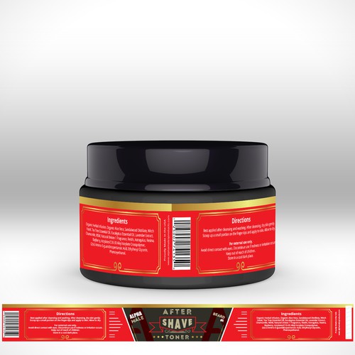 Design a *Packaging Label* for a Rising Male Grooming Brand | Product ...