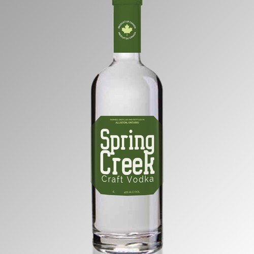 Designs | New Craft Vodka | Product label contest