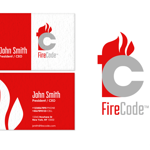 Help FIRE CODE with a new logo and business card | Logo & business card ...