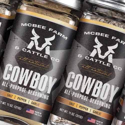 Designs | McBee Farm & Cattle Co Seasoning Blend | Product packaging ...