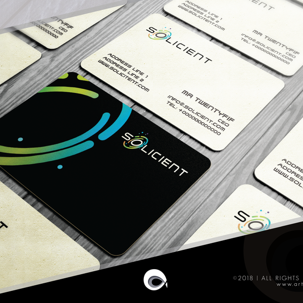 Business card design for innovative technology company | Business card ...