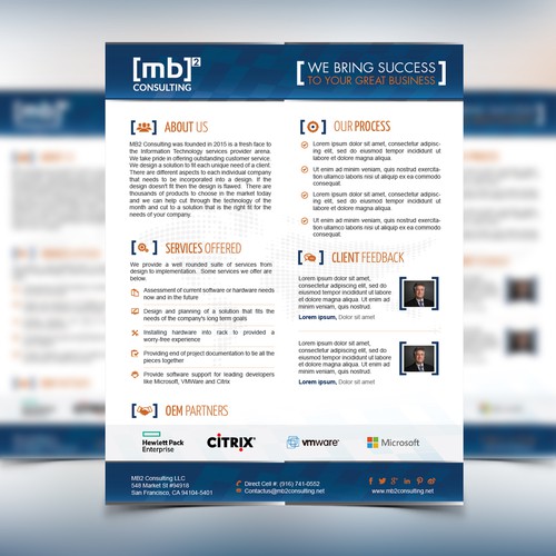 Template for Proposals and flyer | Postcard, flyer or print contest