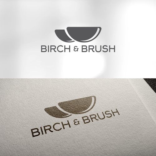 Modern yet rustic logo for line of hand-painted wood bowls | Logo ...