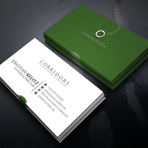 Modern business card for NGO; Logos available | Business card contest