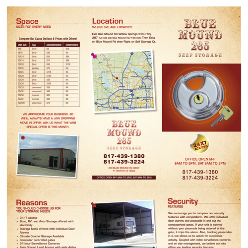 Self Storage Brochure | Print or packaging design contest