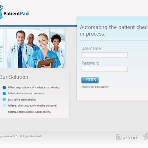 WEBSITE for new ELECTRONIC MEDICAL RECORDS (EMR) solution | Web page ...