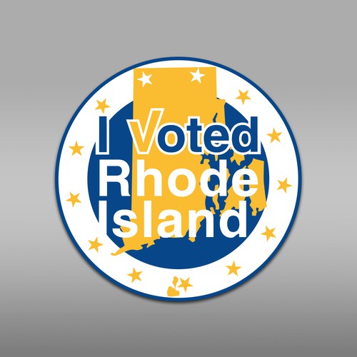 "I Voted" (in Rhode Island) sticker | Sticker contest