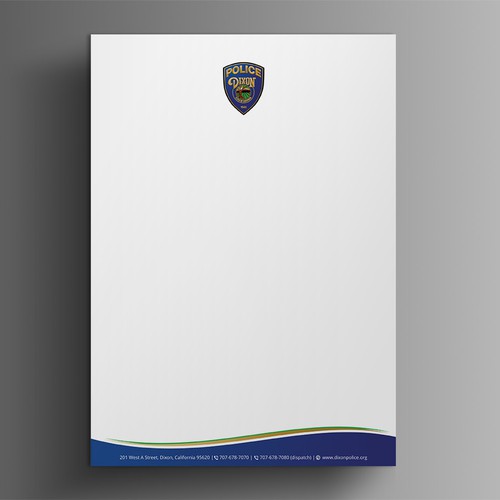 Dixon Police Department letterhead | Stationery contest