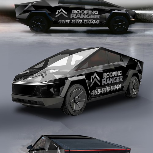 Designs | Roofing Ranger Cybertruck design | Car, truck or van wrap contest