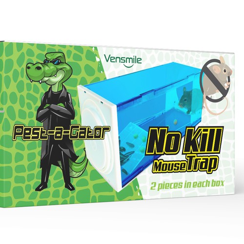 Design a box/instruction pamphlet for Pest-a-Gator mouse trap | Product ...