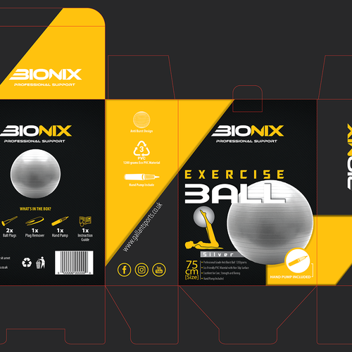 Fitness brand need Exercise Ball Packaging | Product packaging contest