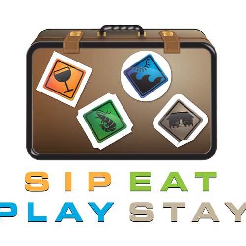 Travel and Leisure: Sip Eat Play Stay | Logo design contest