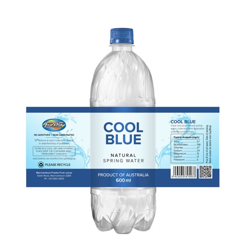 Bring modern new life to our Spring Water label | Product label contest