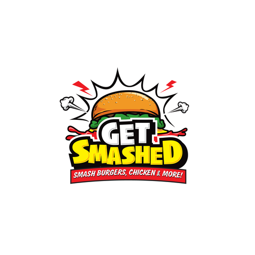 Designs | Comic style smash burger logo design | Logo design contest