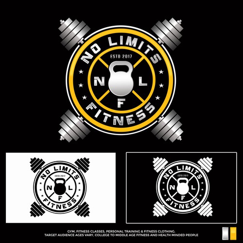 No Limits Fitness needs a fun strong logo for new fitness facility ...