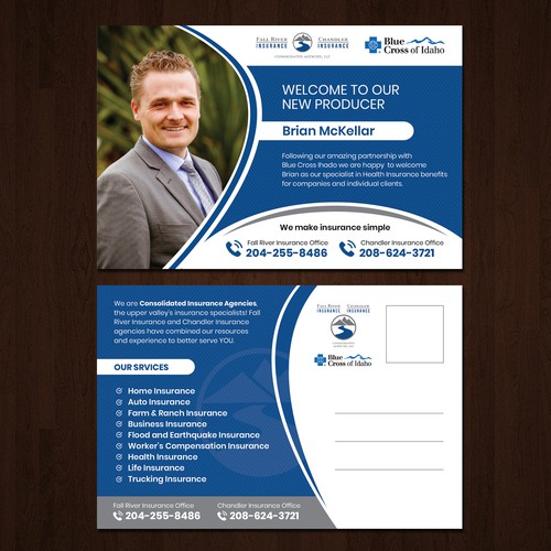 Designs | Attention grabbing postcard announcing new producer ...