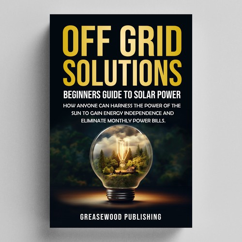 Designs | Off Grid Solar book cover for beginners | Book cover contest