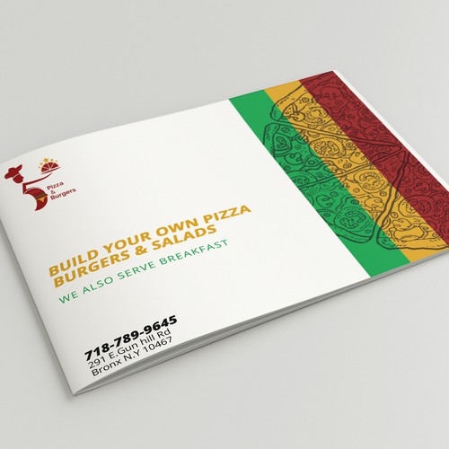 Menu for 5 Star Pizza n Burgers ( sample provided ) | Menu contest