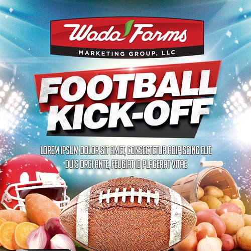 Designs | Design Promo Flyer that incorporates a football kickoff theme ...