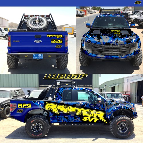 Design an awesome Car Wrap for a Ford Raptor | Car, truck or van wrap ...