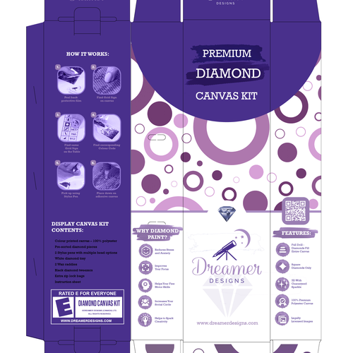 Designs | Design a box package for a Diamond Painting Kit (Blind/Winner ...