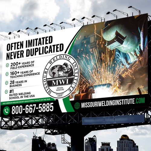 Designs | Billboard for top welding school in the USA! | Signage contest