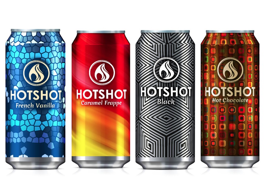 Hotshot - Product Labels for Hot New Drink | Product label contest