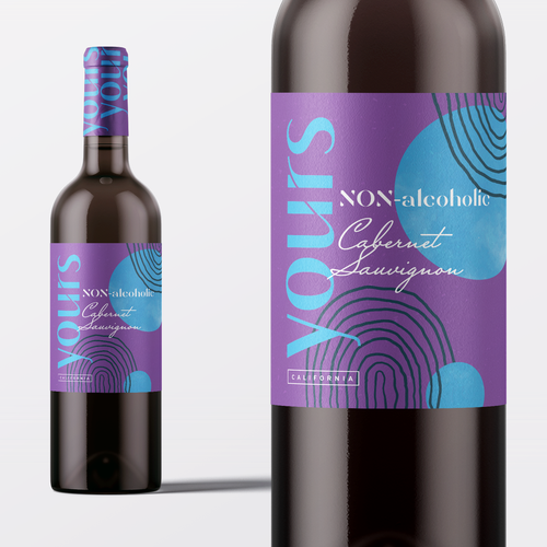 Designs | Non-Alcoholic Wine Label | Product label contest