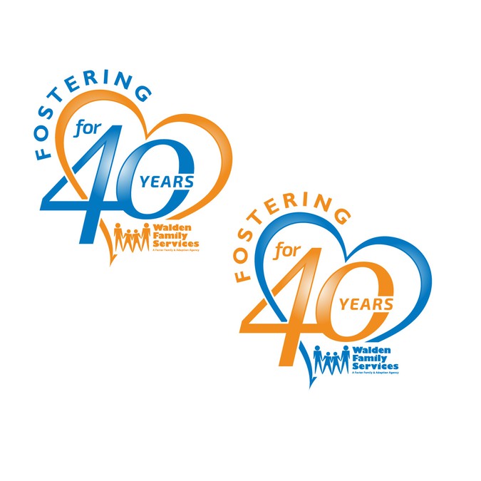 Fostering Hearts for 40 years | Logo design contest