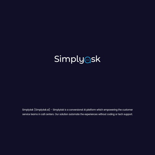 Designs | Logo design for SimplyAsk - A conversational AI platform ...