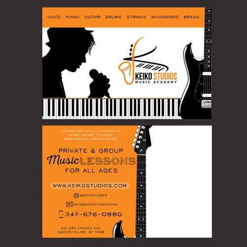 Design a Postcard for a Music School! | Postcard, flyer or print contest