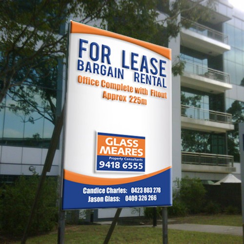 Commercial Real Estate Signboard Design | Print or packaging design contest