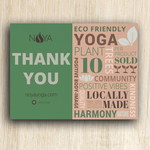 Design an Eco-Friendly company thank you card | Postcard, flyer or ...