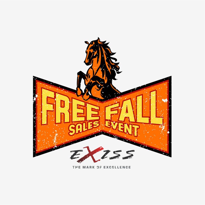 Design a Youthful & Aggressive Free Fall Sales Event Logo | Logo design ...