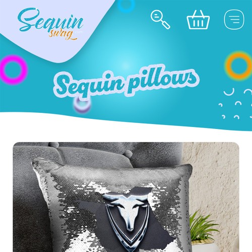 Designs | Custom Reversible Sequin Swag eCommerce Store | Web page ...