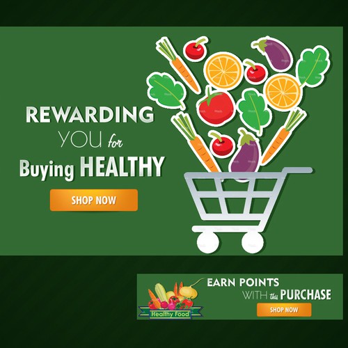 Rewards/Loyalty program banner ad for an online health store. | Banner ...
