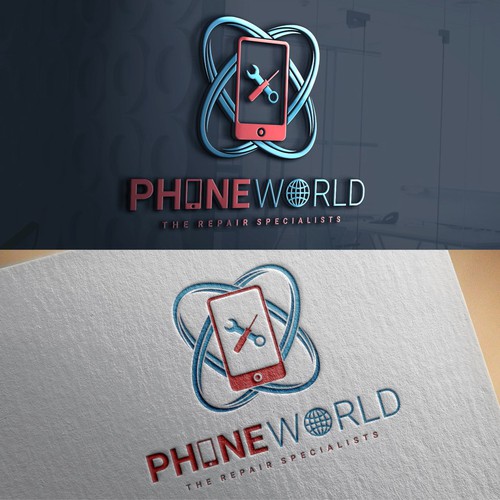 PHONE WORLD LOGO | Logo design contest
