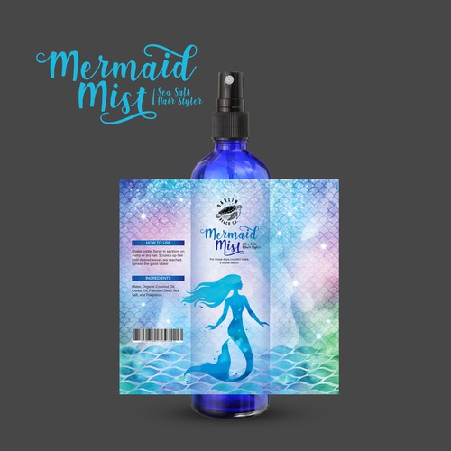 Design for salt water hairspray bottle with Mermaid scales! | Product ...