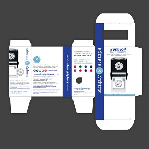 Simply Stamps Branded Packaging Design | Product packaging contest