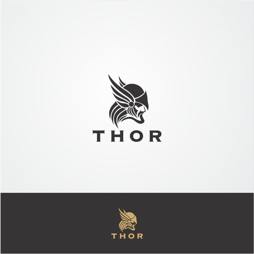 Looking for bold , strong, cool "Thor" logo with with northern Wing Hat ...