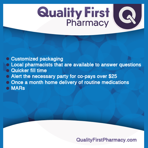 Create an informative ad for Quality First Pharmacy | Other business or ...