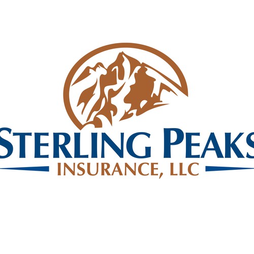 Create a Mountain Peaks logo for a Colorado Insurance Company, the more ...