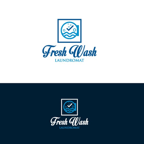 create modern innovative laundromat logo for Fresh Wash Laundromat ...