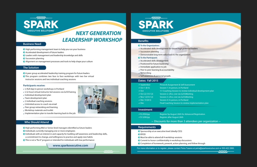 Leadership Workshop Flyer | Postcard, flyer or print contest