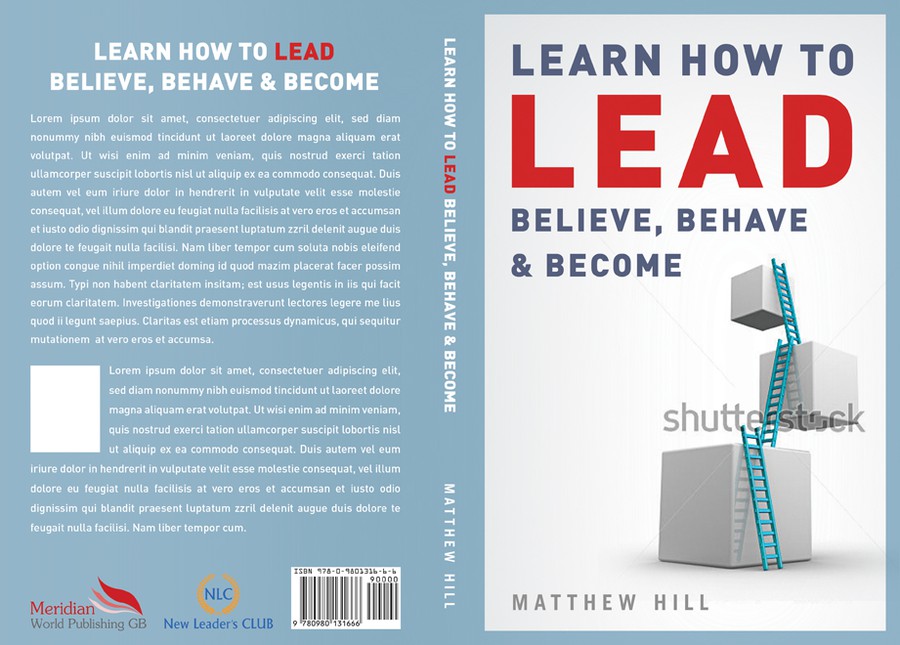 Learn How to LEAD; Believe, Behave & Become | Book cover contest