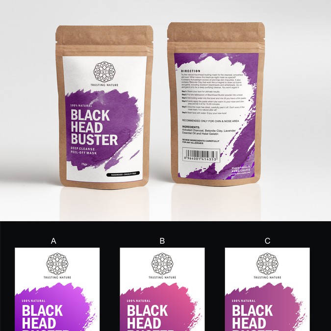 Natural Skin-Care Label | Product label contest