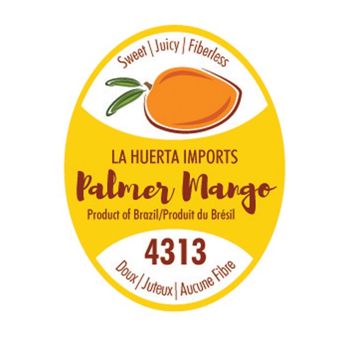 mango PLU sticker | Sticker contest