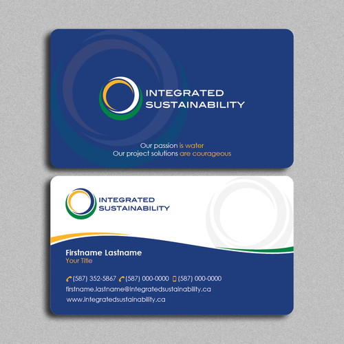 Create a professional new business card design for an innovative ...