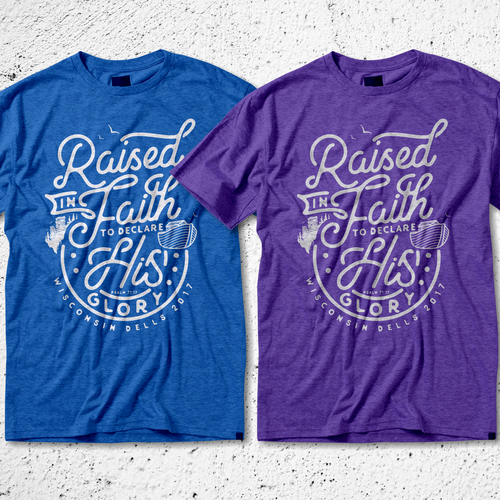 Simple Church Youth Group Weekend Retreat T-Shirt Design | T-shirt contest
