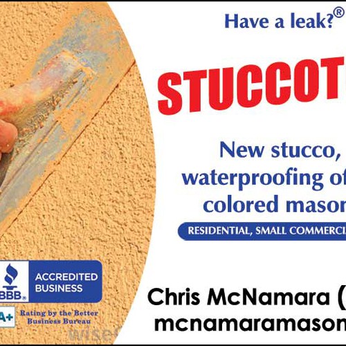 create a stucco ad that will convey the message that I'm a first class ...